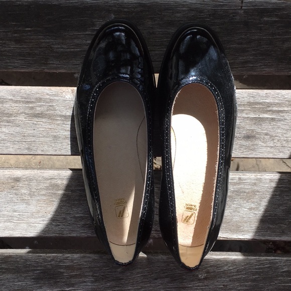 Shoes | Black Patent Leather Flats Made In Italy | Poshmark
